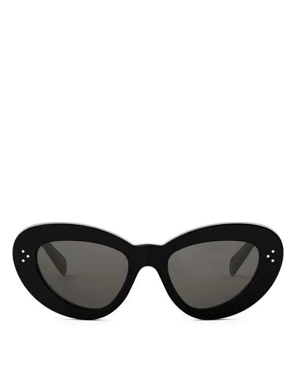 Celine Havana 3 Dots Cat Eye Sunglasses - Black/smoke