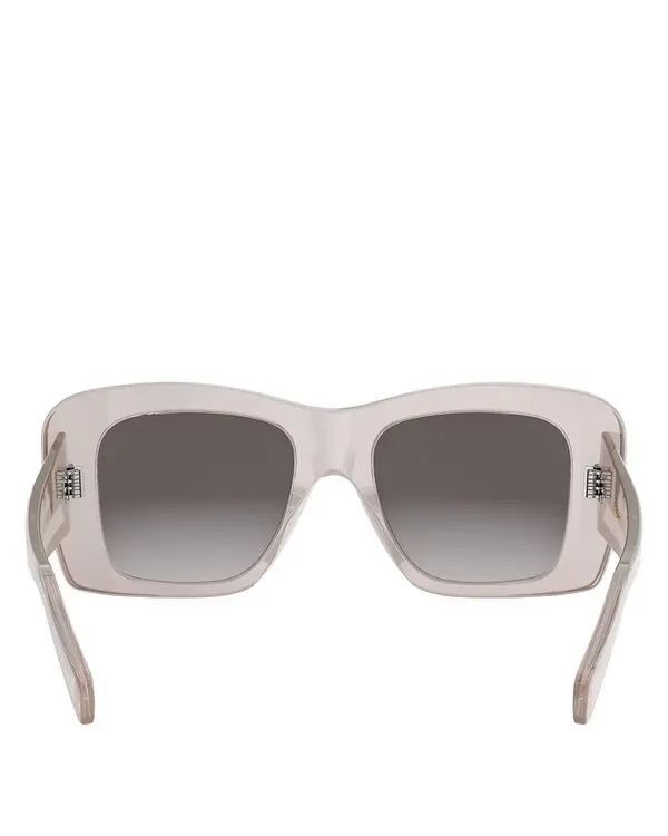Celine Geometric Sunglasses, 53mm - Brown/brown