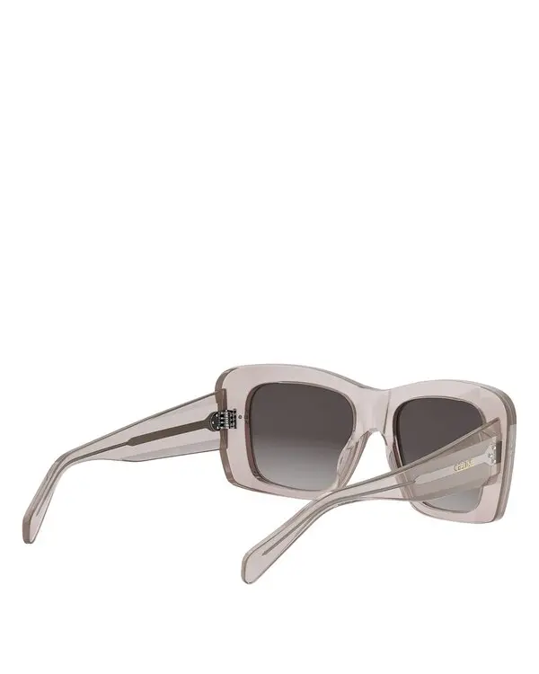 Celine Geometric Sunglasses, 53mm - Brown/brown