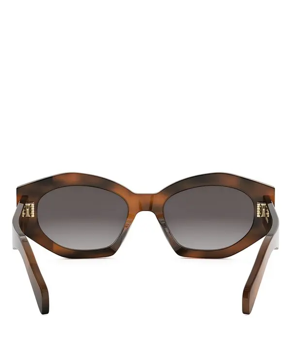 Celine Triomphe Havana Oval Sunglasses