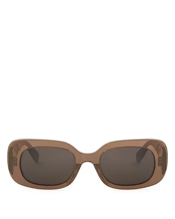 Celine 3 Dots Rectangular Sunglasses, 51mm