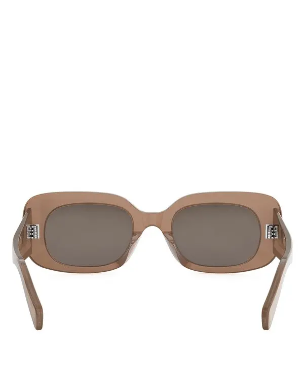 Celine 3 Dots Rectangular Sunglasses, 51mm