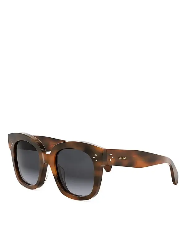 Celine 3 Dots Havana Geometric Sunglasses - Havana/smoke