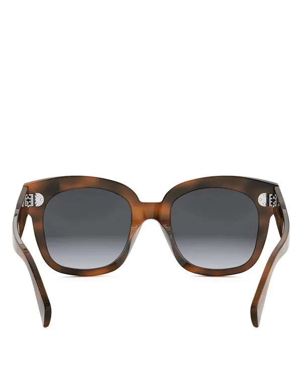 Celine 3 Dots Havana Geometric Sunglasses - Havana/smoke