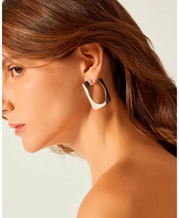 CXC Aldaba Slim Hoop Earrings