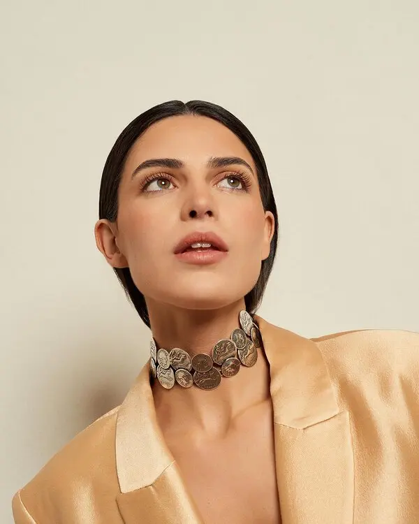CXC Plated Gladiator Coin Choker