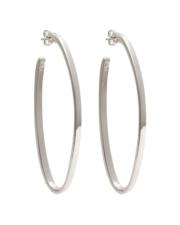 CXC Oasis Hoop Clip-on Earrings - Silver