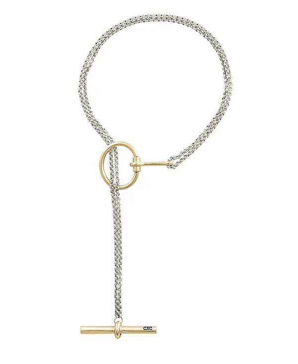 CXC Amazona Bit Sliding Necklace - Gold/silver