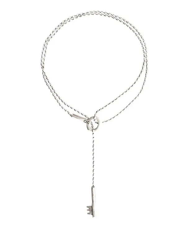 CXC Key Sliding Necklace - Silver