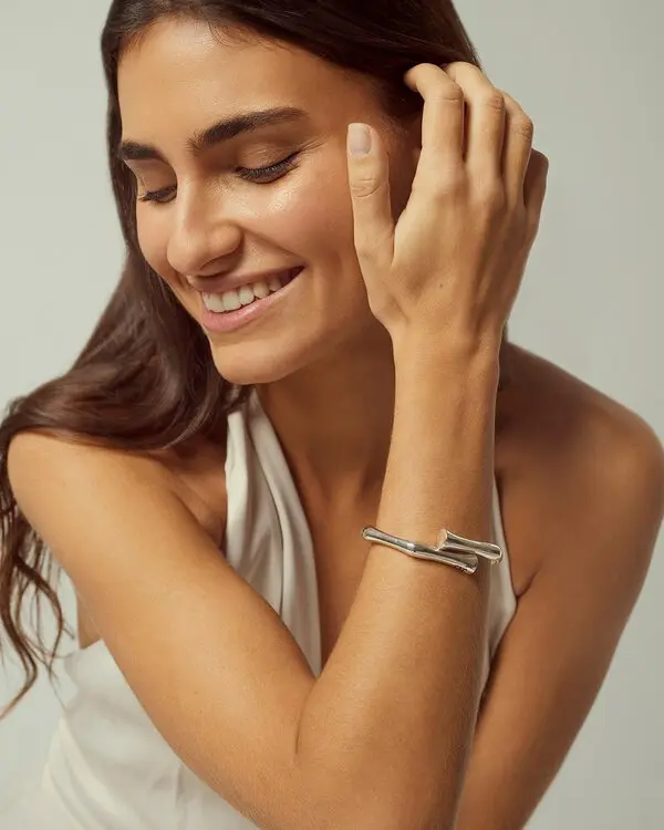 CXC Hexagonal Bangle - Silver