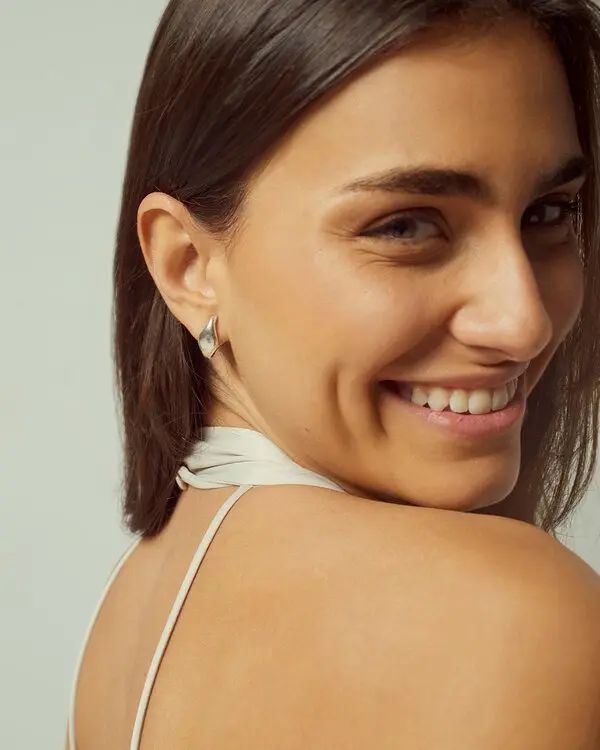 CXC Stud Earrings - Silver