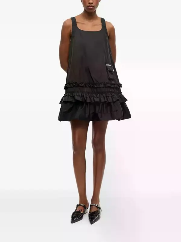 GANNI Poplin Dress - Black