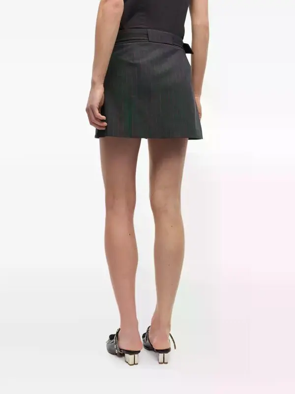 GANNI Belted Mini Skirt