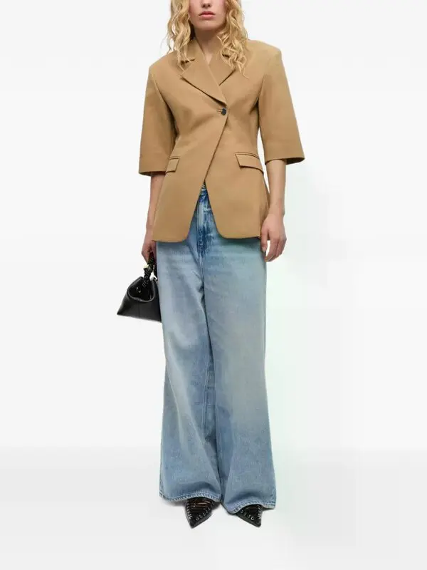 GANNI Whiskering-effect Jeans - Blue