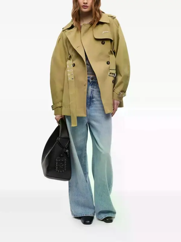 GANNI Balloon-sleeve Trench Coat