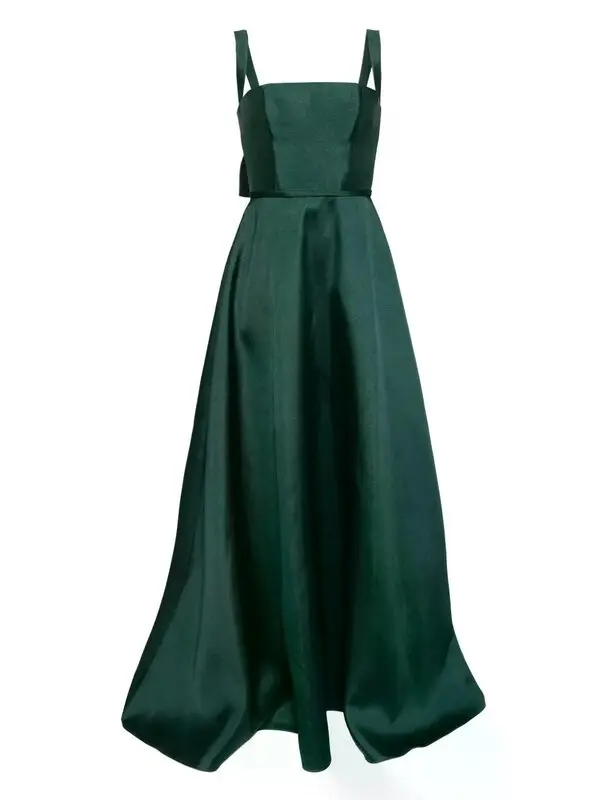 Amsale Square-neck Gown