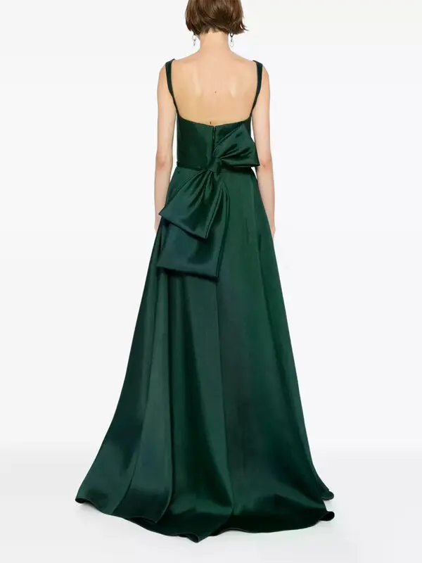 Amsale Square-neck Gown