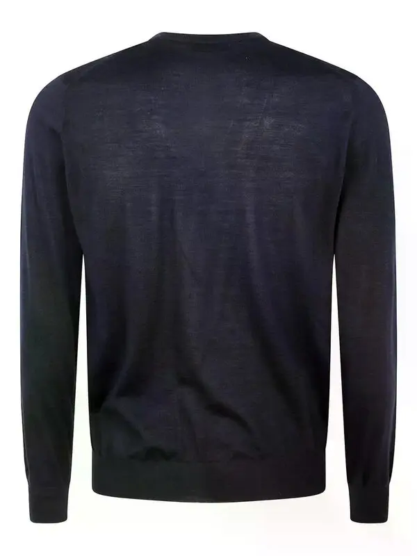 FILIPPO DE LAURENTIIS Crew Neck Long Sleeve Sweater - Blue