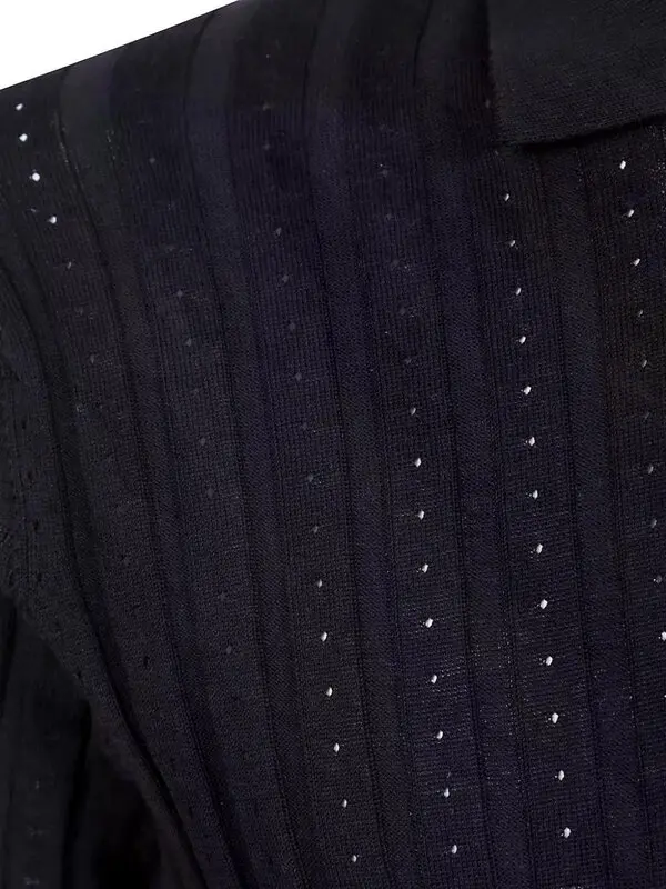 FILIPPO DE LAURENTIIS Knitted Polo Shirt - Black