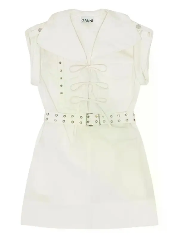 GANNI Belted Mini Dress