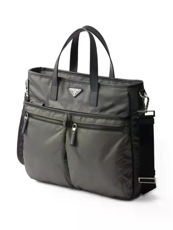 Prada Re-nylon Pocket-detail Tote Bag