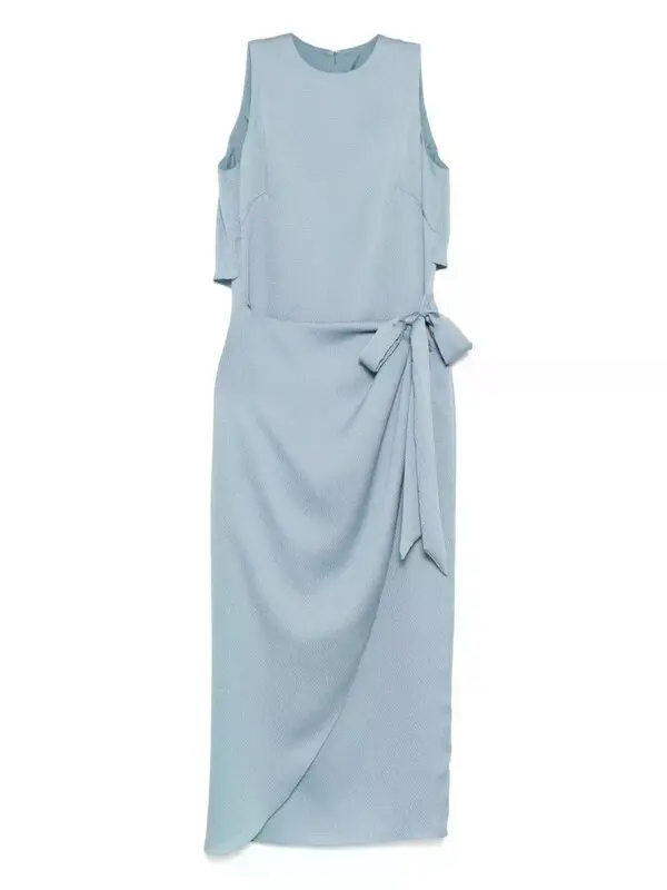 Amsale Draped Over Skirt Dress