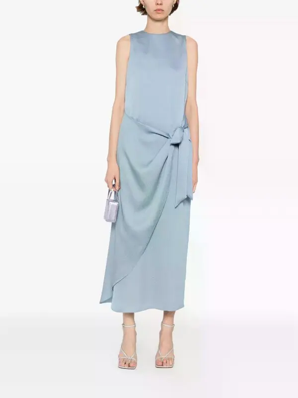 Amsale Draped Over Skirt Dress