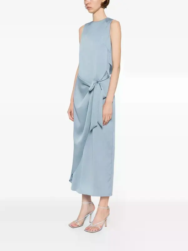 Amsale Draped Over Skirt Dress