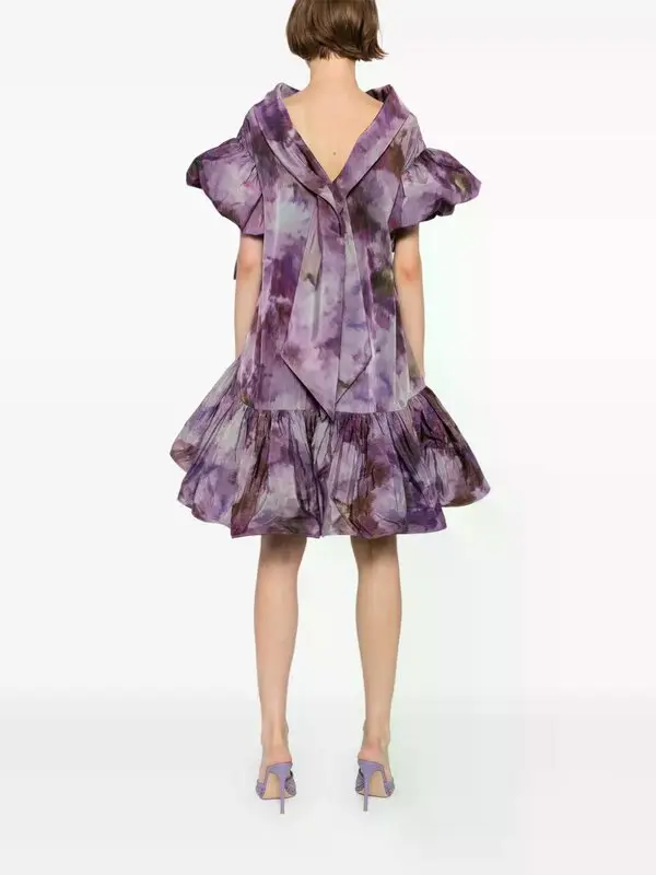 Amsale Taffeta Trapeze Dress