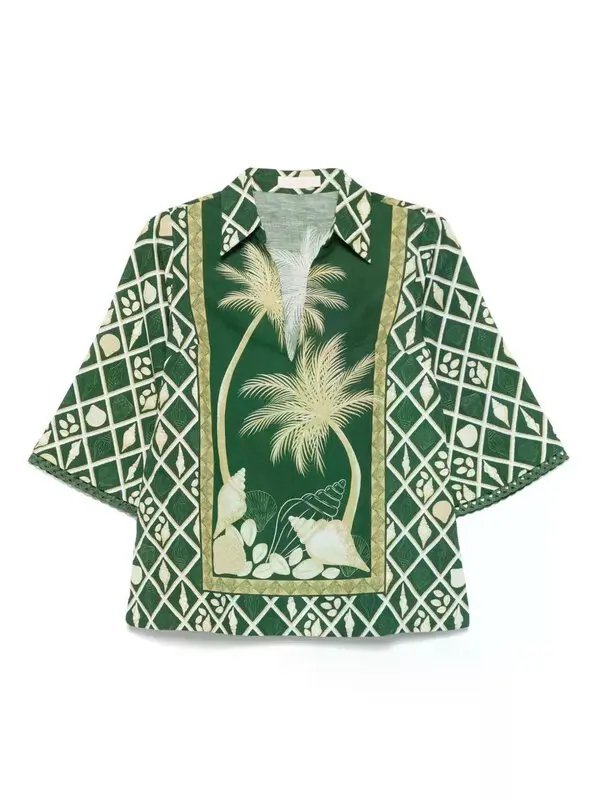 Verandah Palm Print Tunic