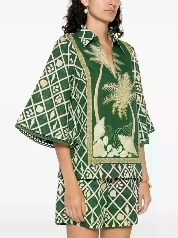 Verandah Palm Print Tunic