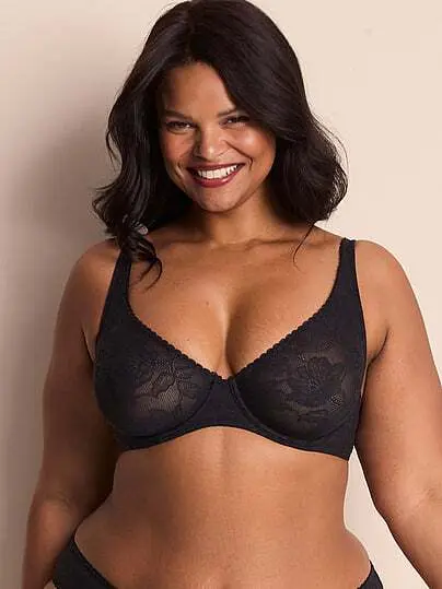 Victoria's Secret Adore Me Winona Unlined Demi Bra - Black