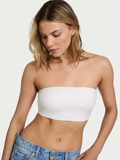 Victoria's Secret Bodywear Victoria With Feathersoft™ Innovation Strapless Bralette - White,ivory