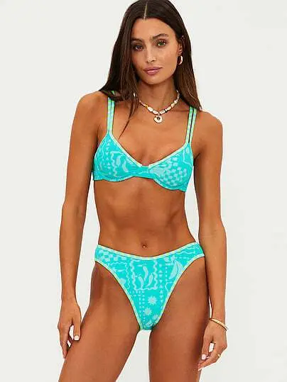 Victoria's Secret Beach Riot Camilla Bikini Top - Blue