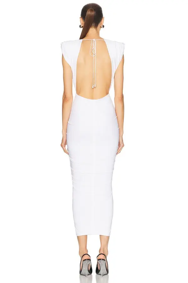 Alexandre Vauthier Ruched Midi Dress