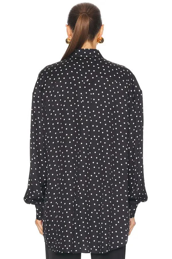 Alexandre Vauthier Polka Dot Button Down Top