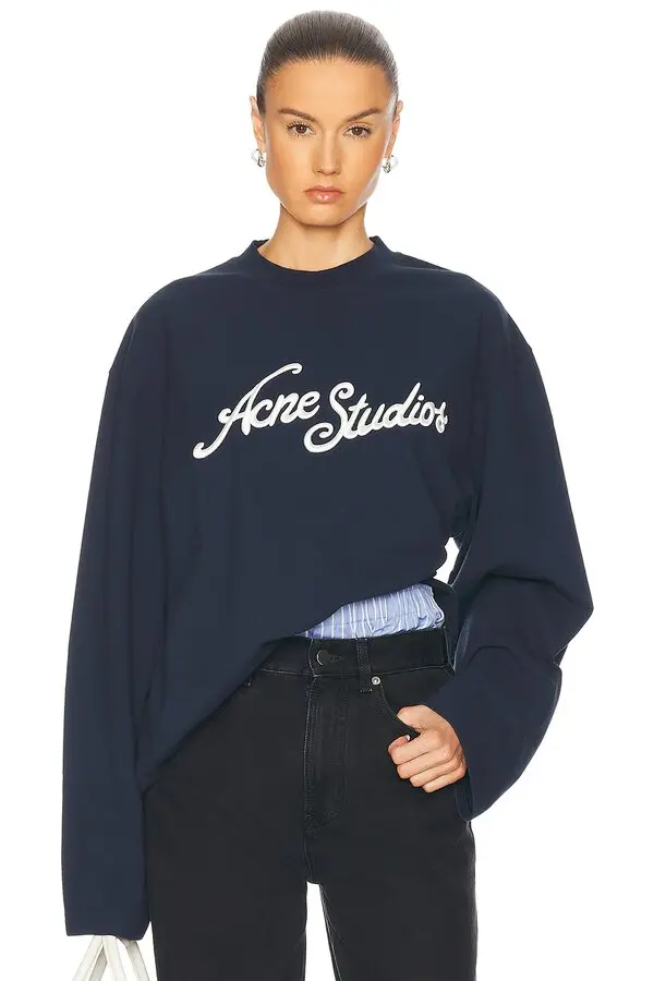 Acne Studios Crew Sweater - Deep Blue
