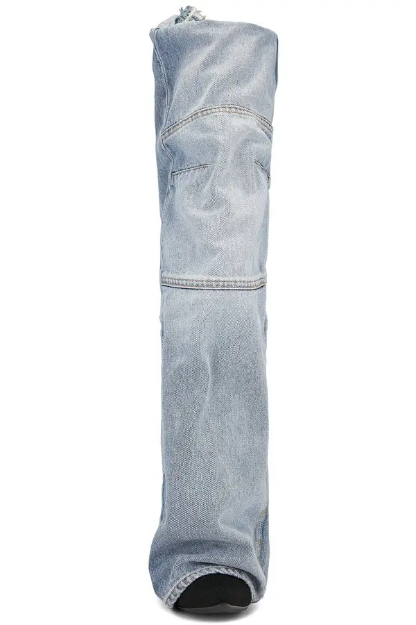 Balenciaga Flex Over-the-knee Boots - Black & Light Blue
