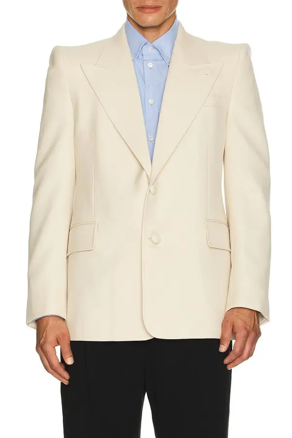 Valentino Garavani Blazer Jacket In Cream