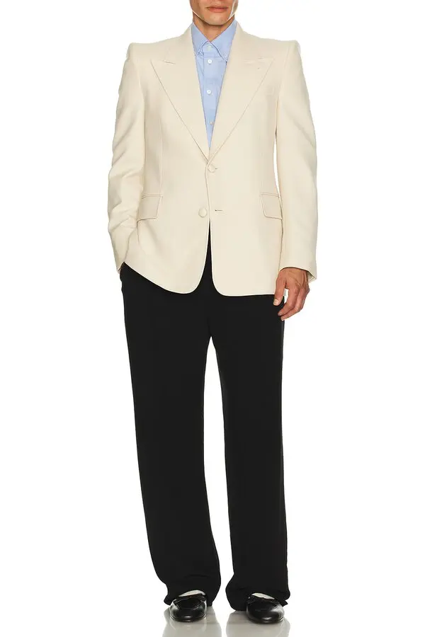 Valentino Garavani Blazer Jacket In Cream