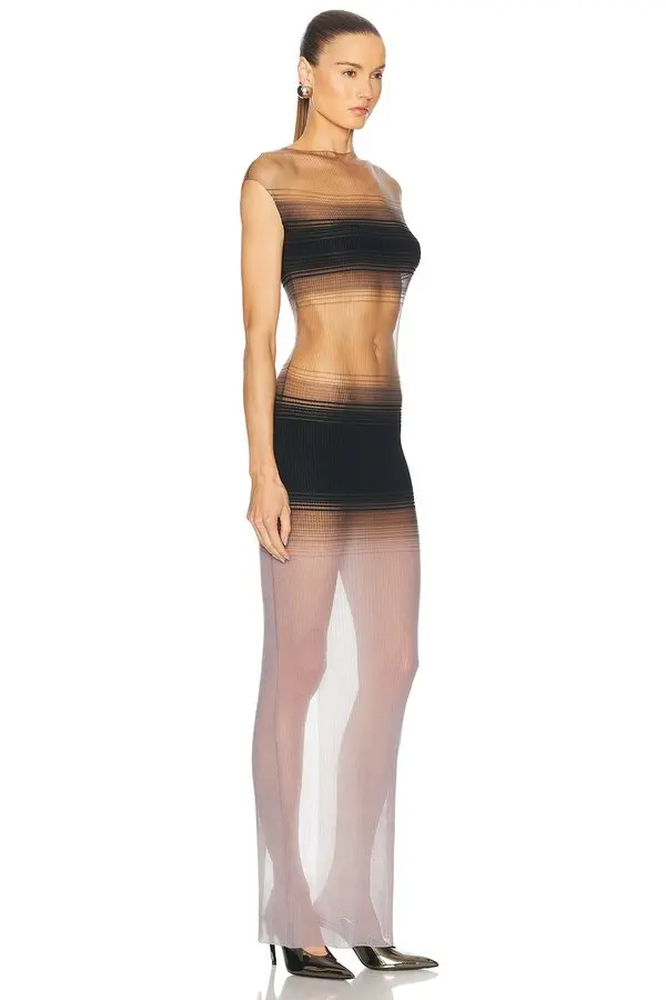 grace ling censor knit dress Grace Ling Censor Knit Dress in Fume