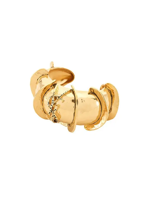 Saint Laurent Caterpillar Cuff - Or Laiton