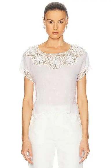 NILI LOTAN Caila Top - Ivory