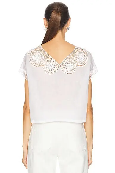 NILI LOTAN Caila Top - Ivory
