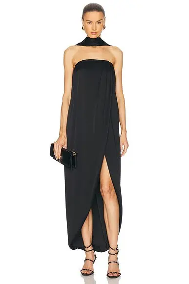 Alexandre Vauthier Crepe Satin Maxi Dress