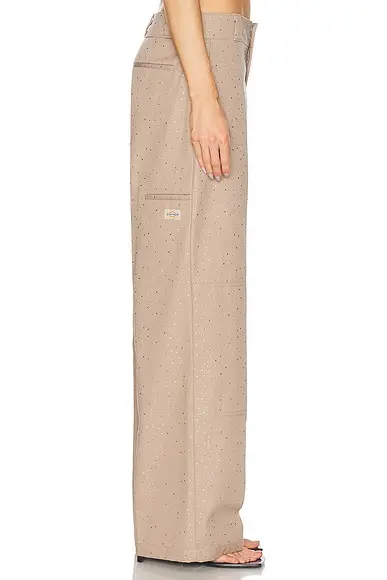 Alexander Wang Embellished Mid Rise Workwear Pants