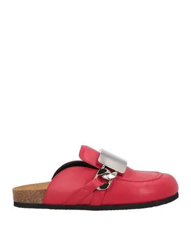 JW Anderson Leather Clogs - Red