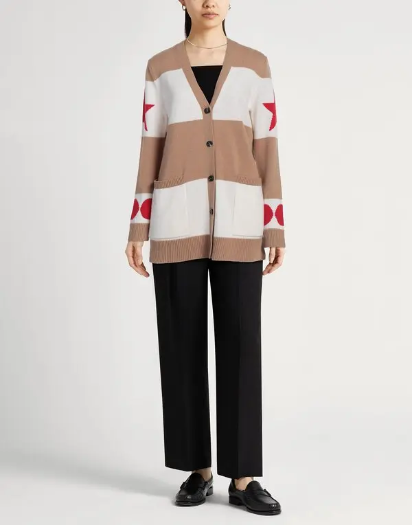 Max Mara Cardigan In Wool And Cashmere - Beige