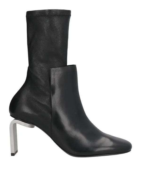 JIL SANDER Leather Sock Ankle Boots