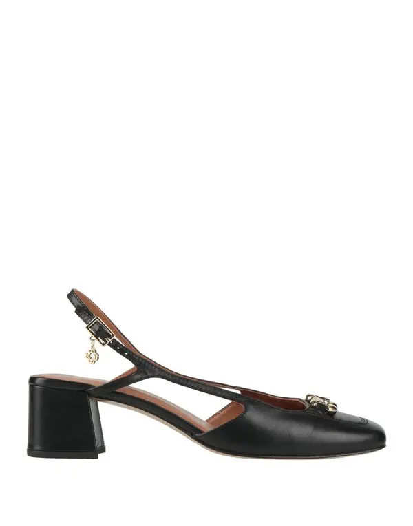 Maje Leather Slingback Pumps - Black